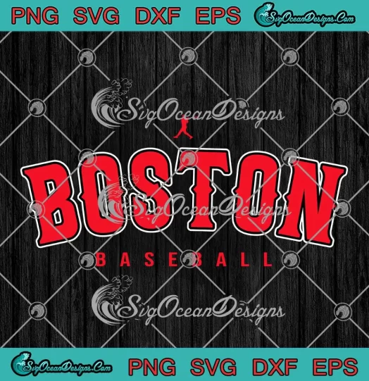 Boston City Baseball Retro Vintage SVG - Boston Red Sox MLB SVG PNG ...