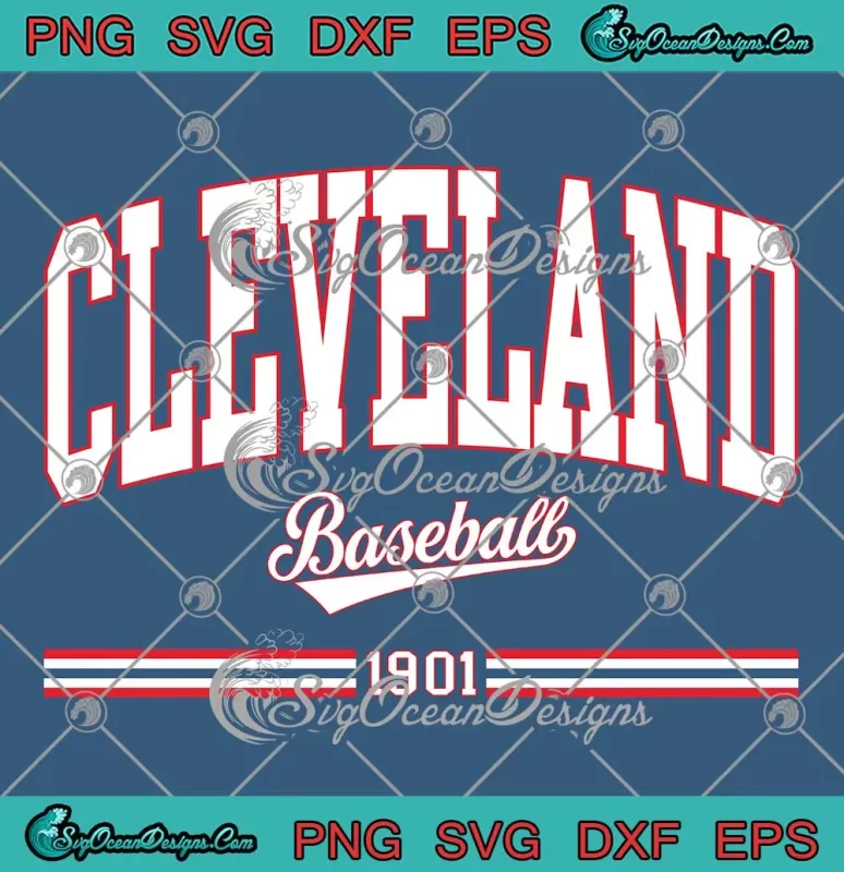 Cleveland Baseball 1901 Vintage SVG - Cleveland Guardians Gift SVG PNG ...