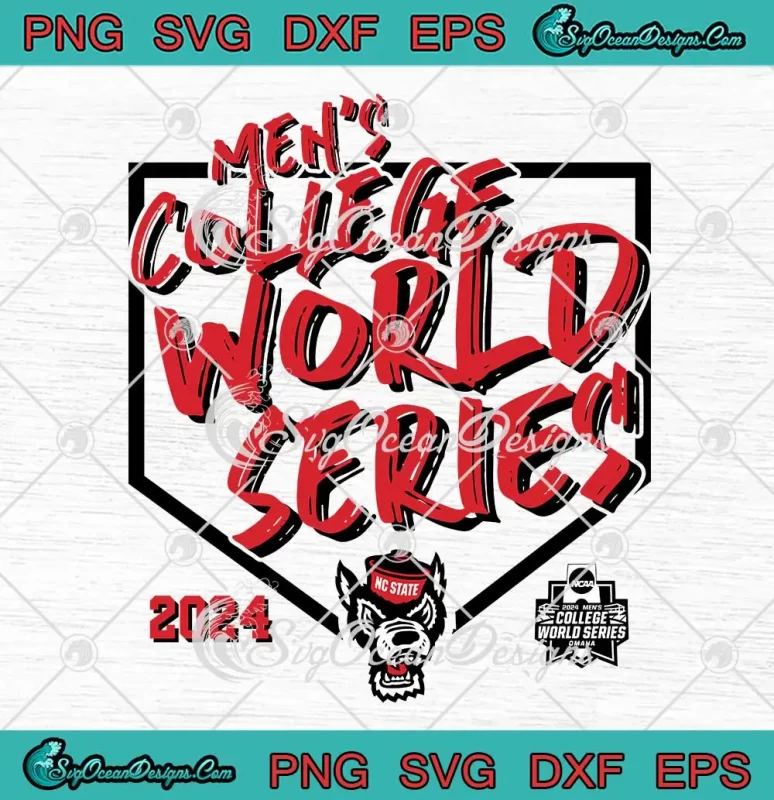 NCAA Men's College World Series 2024 SVG - NC State Wolfpack SVG PNG ...