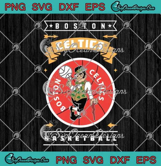 Retro Boston Celtics Basketball SVG - NBA Boston Celtics Basketball SVG ...