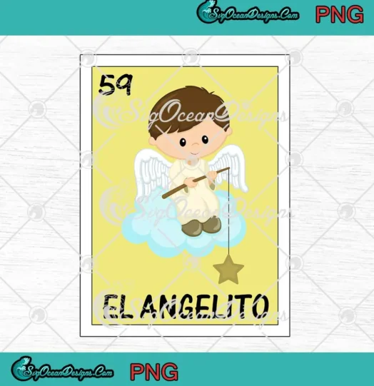 El Angelito Lottery PNG - Father's Day Normal PNG - Mexican Loteria ...