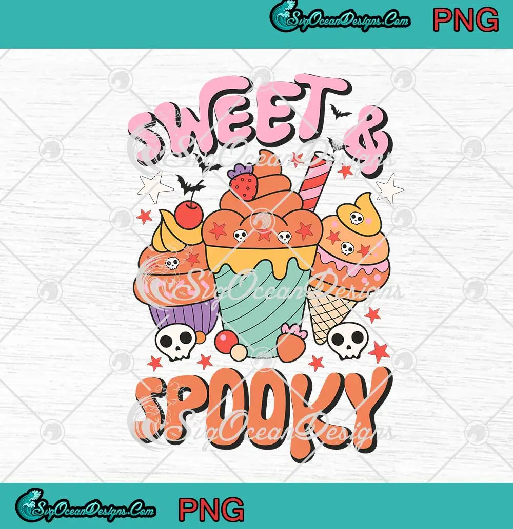 Retro Sweet And Spooky Halloween PNG - Scary Cupcakes Halloween Party ...