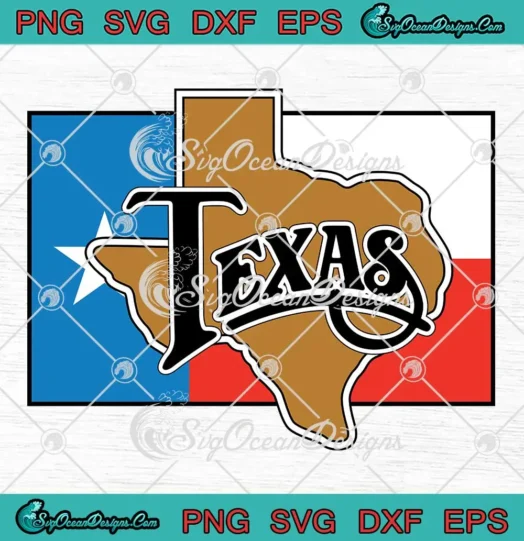Texas Map Flag Retro SVG - Texas Pride Vintage SVG PNG, Cricut File