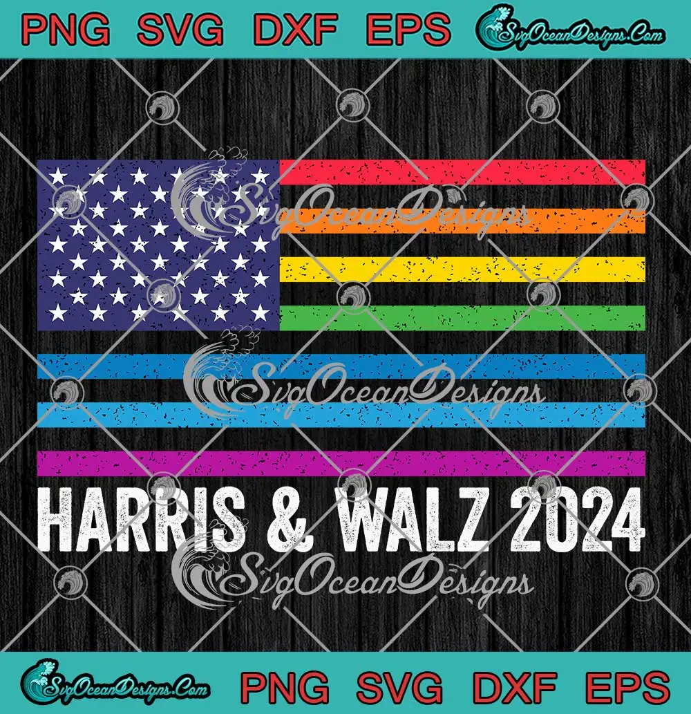 Harris And Walz 2024 Election SVG - Kamala Harris Tim Walz 2024 SVG PNG ...