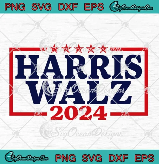 Harris Walz 2024 VP Election SVG - Kamala Harris Tim Walz 2024 SVG PNG ...