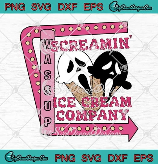 Screamin' Ice Cream Company SVG - Ghostface Horror Halloween SVG PNG ...