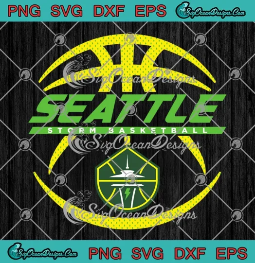 WNBA Seattle Storm The Rock SVG - Seattle Storm Basketball SVG PNG ...