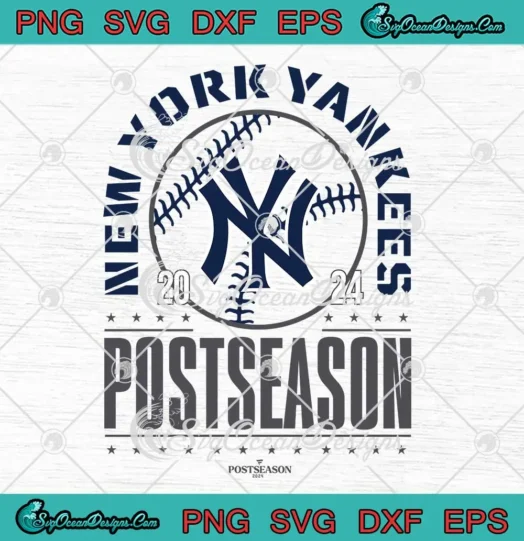 2024 Playoffs Mlb Postseason SVG - New York Yankees Reveal Logo SVG PNG ...