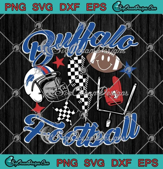 Buffalo Football Icons SVG - Buffalo Bills Sports Fan SVG PNG, Cricut File