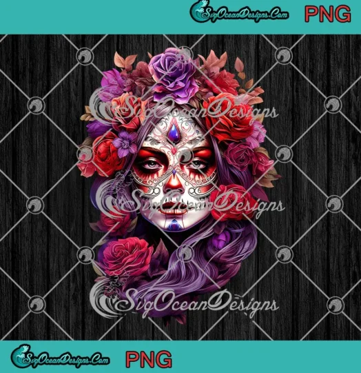 Day Of The Dead PNG - Sugar Skull La Catrina PNG JPG Clipart, Digital ...