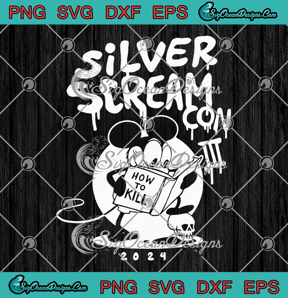 Silver Scream Con III SVG - Mickey Mouse 2024 Halloween SVG PNG, Cricut ...