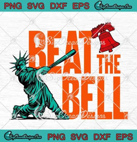 Statue Of Liberty Beat The Bell SVG - New York Mets Beats Philadelphia ...
