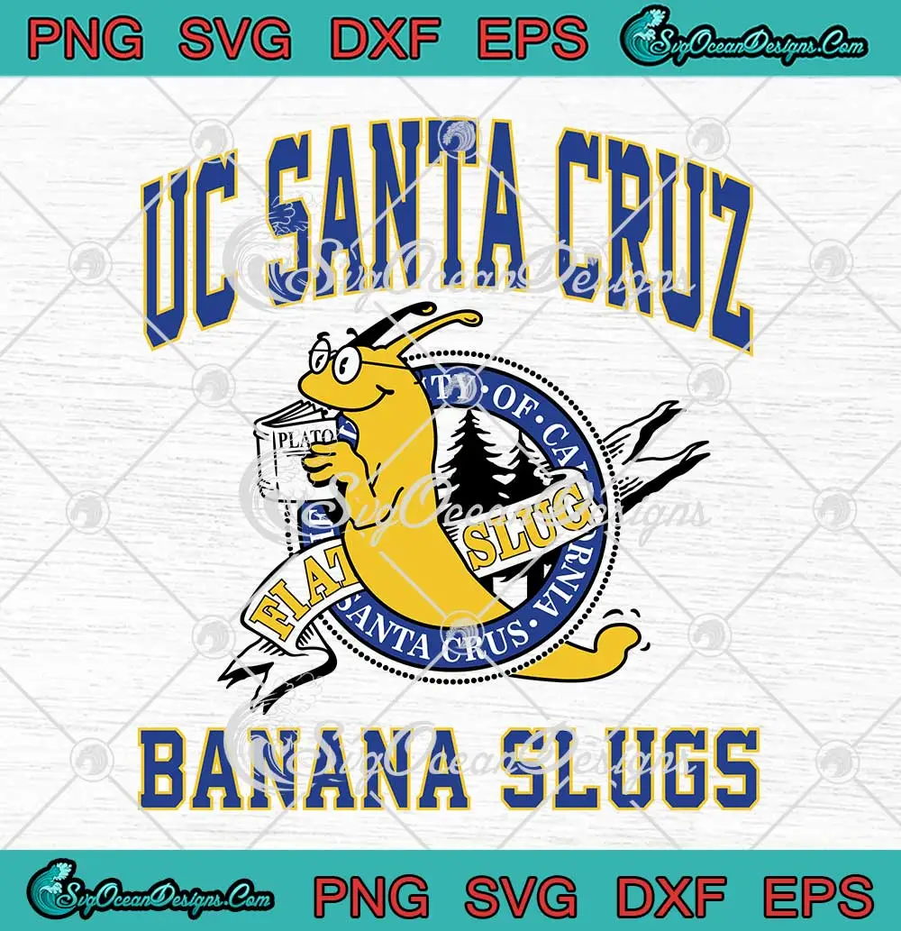 University Of California SVG - Santa Cruz Banana Slugs SVG PNG, Cricut File