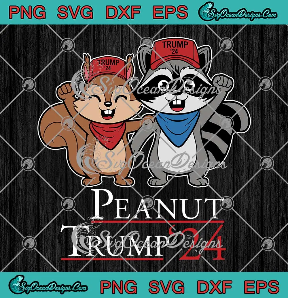 Peanut Trump 2024 Maga SVG - Funny Trump Squirrel SVG PNG, Cricut File