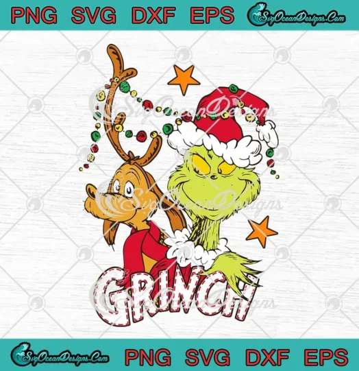 The Grinch And Dog Max SVG - Dr. Seuss Merry Christmas SVG PNG, Cricut File