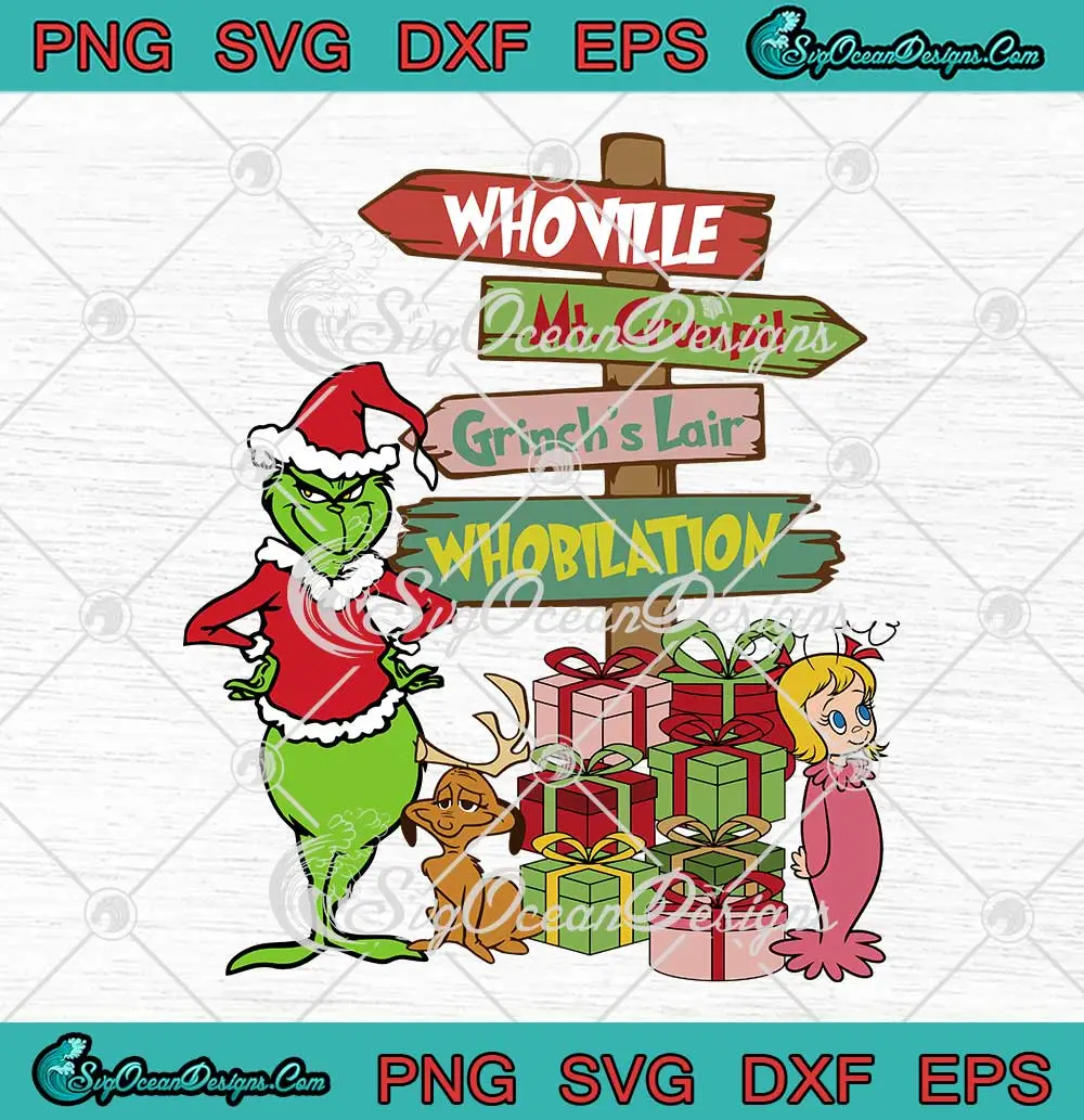 The Grinch Christmas Whoville SVG - Mt Crumpit Grinch's Lair ...