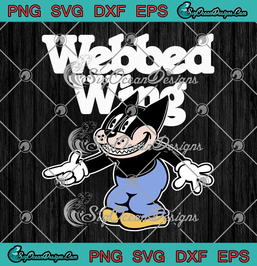 Webbed Wing SVG - Toon Shooter SVG PNG, Cricut File
