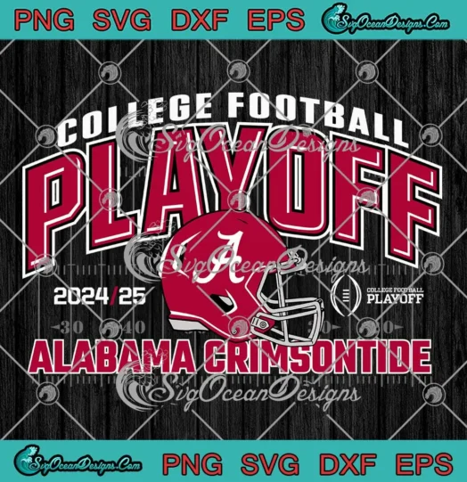 Alabama Crimson Tide 2024-25 SVG - College Football Playoff Bound ...