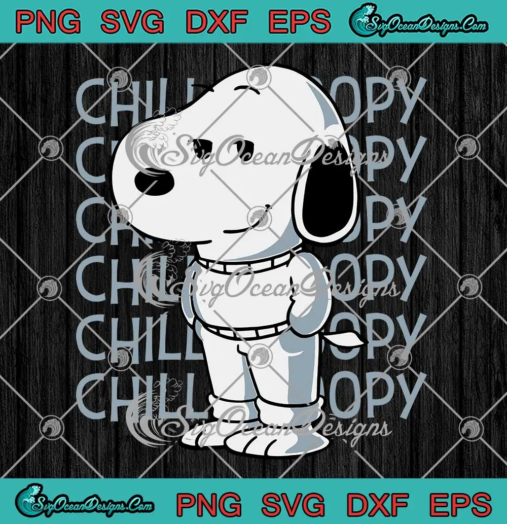 Chill Guy Chill Snoopy Funny SVG - Chill Beagle Chill Guy Meme SVG PNG ...
