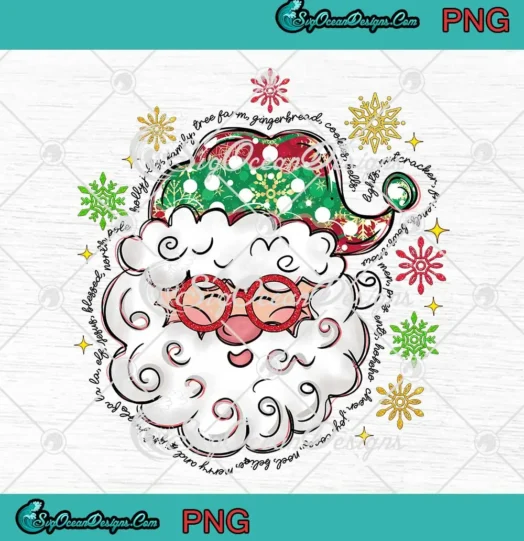 Glitter Santa Claus Christmas PNG - Merry Xmas Holiday PNG Clipart ...