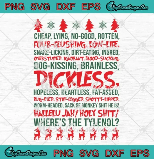Ugly Christmas Where's The Tylenol SVG - National Lampoon's Christmas ...