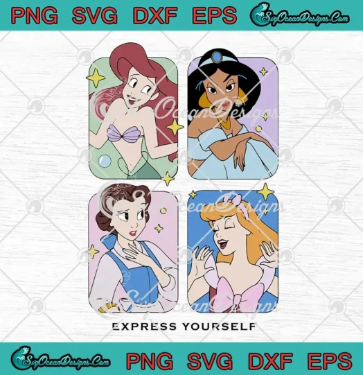 Disney Girls Express Yourself SVG - Cute Disney Princess SVG PNG ...