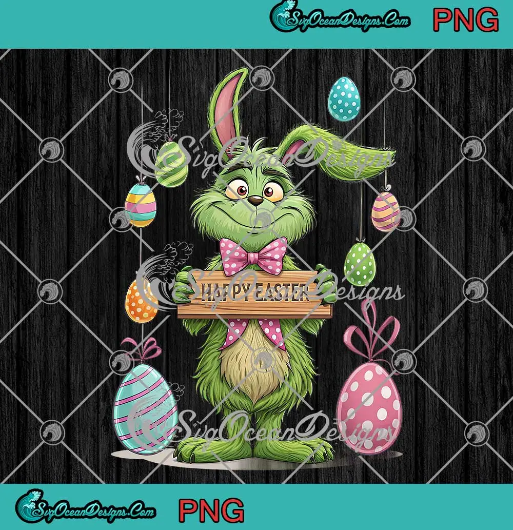 Happy Easter Bunny PNG - Cute Easter Day PNG Clipart, Digital Download
