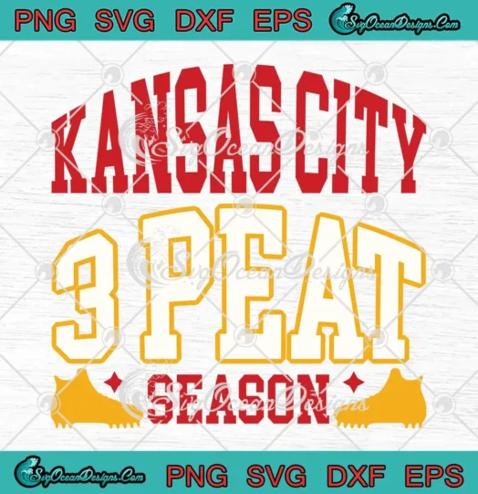 Kansas City 3 Peat Season SVG - Kansas City Chiefs Football SVG PNG ...