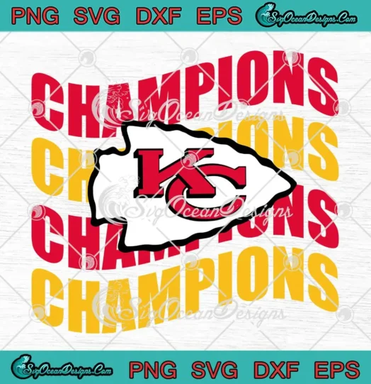 Kansas City Chiefs Champions SVG - Super Bowl LIX 2025 SVG PNG, Cricut File