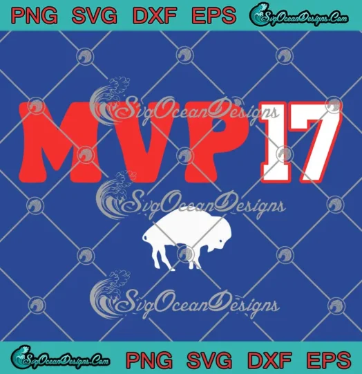 MVP 17 Buffalo Bills 2025 SVG - Josh Allen MVP Football SVG PNG, Cricut ...