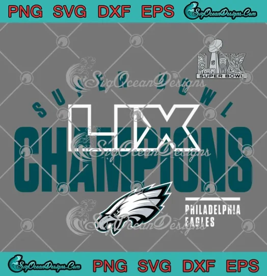 Philadelphia Eagles Fanatics SVG - Super Bowl LIX Champions Victory SVG ...