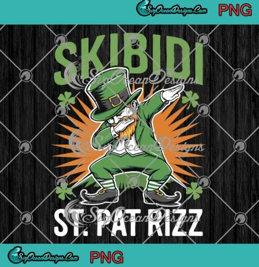 Skibidi St Pat Rizz Irish Dabbing PNG - St. Patrick's Day PNG Clipart ...