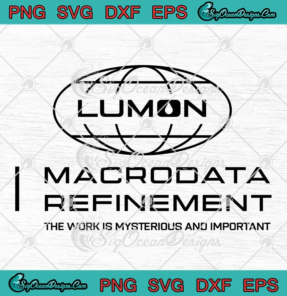 Lumon Macrodata Refinement SVG - The Work Is Mysterious And Important ...