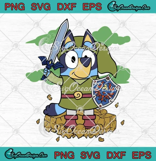 The Legend Of Bluey SVG - The Legend Of Zelda SVG - Bluey Birthday SVG ...