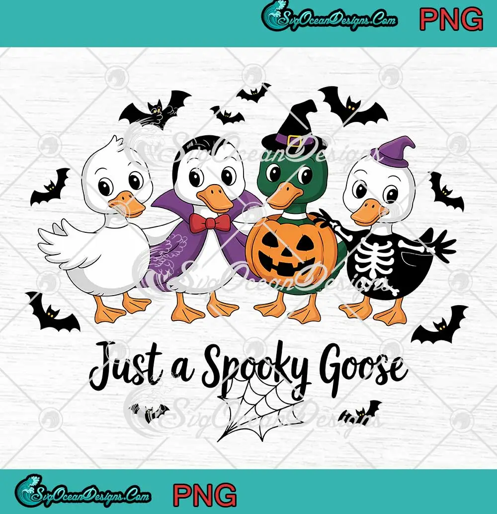 Just A Spooky Goose Funny PNG - Halloween Silly Goose PNG Clipart ...