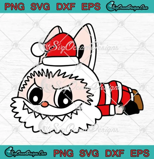Labubu Santa Claus Christmas SVG - Cute Labubu Xmas 2025 SVG PNG ...