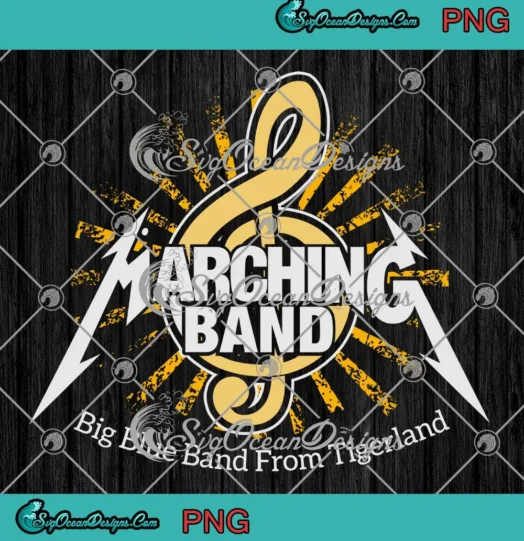Marching Band PNG - Big Blue Band From Tigerland PNG Clipart, Digital ...