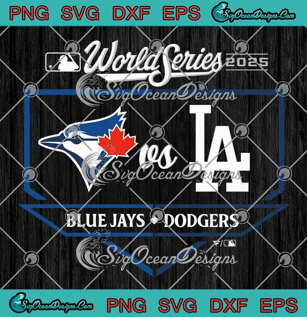 MLB World Series 2025 Matchup SVG - LA Dodgers Vs Toronto Blue Jays SVG ...