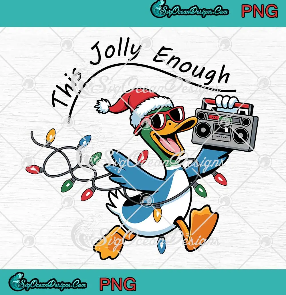 This Jolly Enough Santa Duck PNG - Christmas Xmas Duck PNG Clipart ...