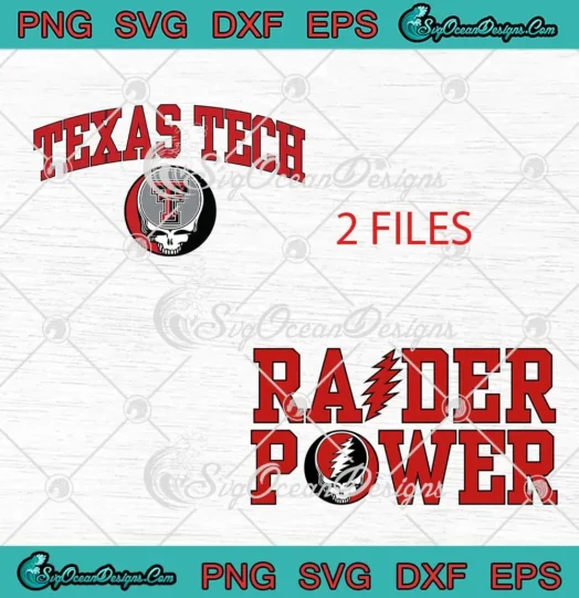 Texas Tech Red Raiders SVG - X Grateful Dead Raider Power Logo SVG PNG ...