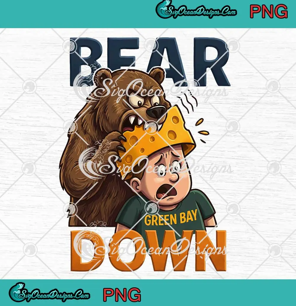 Bear Down Packers Rivalry PNG - Chicago Bears Football Fan Humor PNG ...
